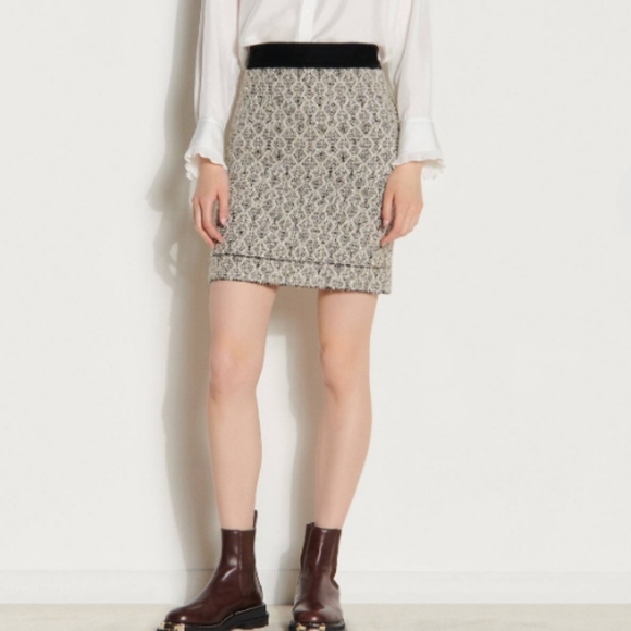 Sandro | Skirts | Sandro Paris Jazz Metallic Mini Skirt | Poshmark